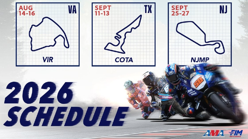 MotoAmerica announces 2026 Superbike schedule