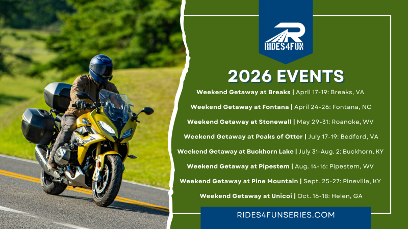 Rides4Fun announces 2026 schedule with eight scenic getaways