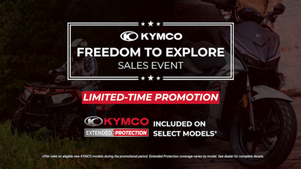 KYMCO USA launches 'Freedom to Explore' sales event